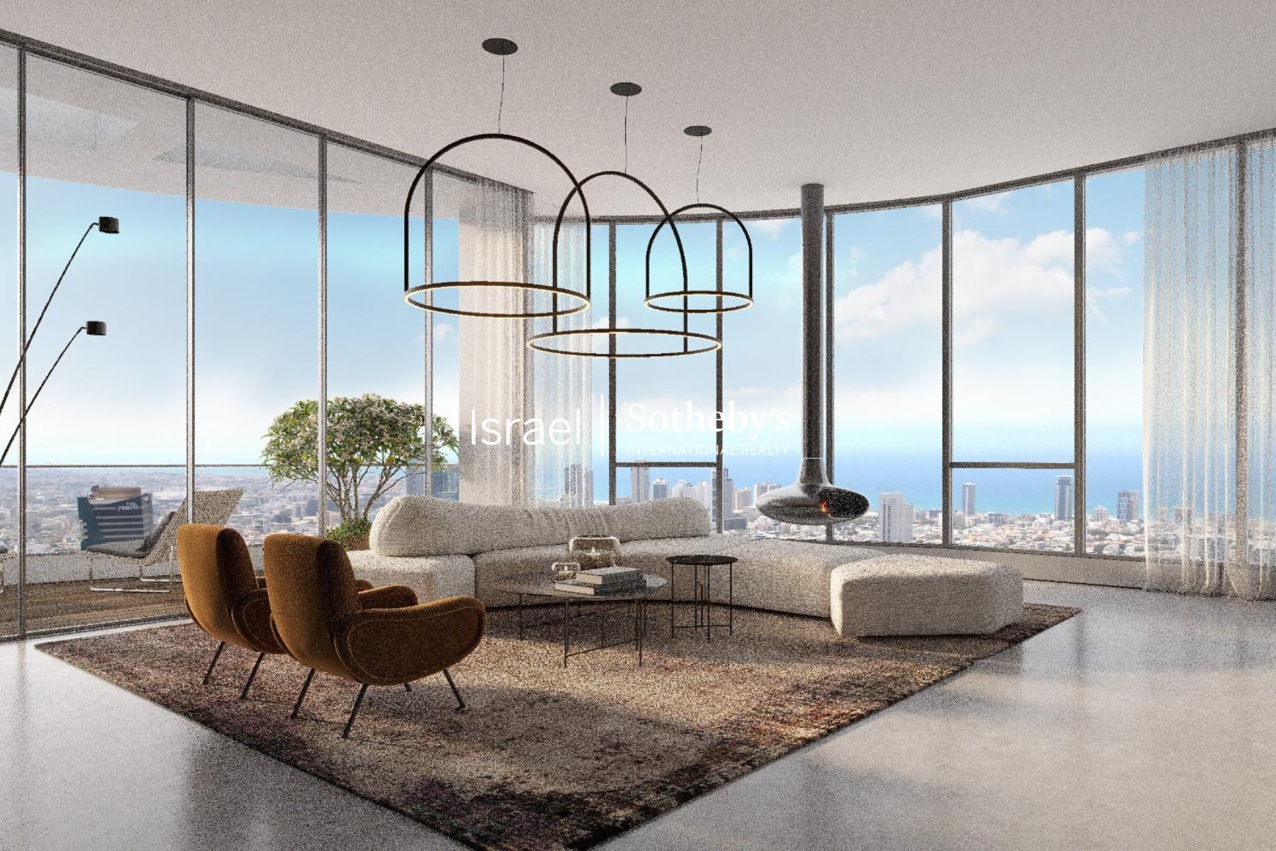 Exceptional Sea View Penthouse with a Pool in Gindi Tower - סותבי'ס ...